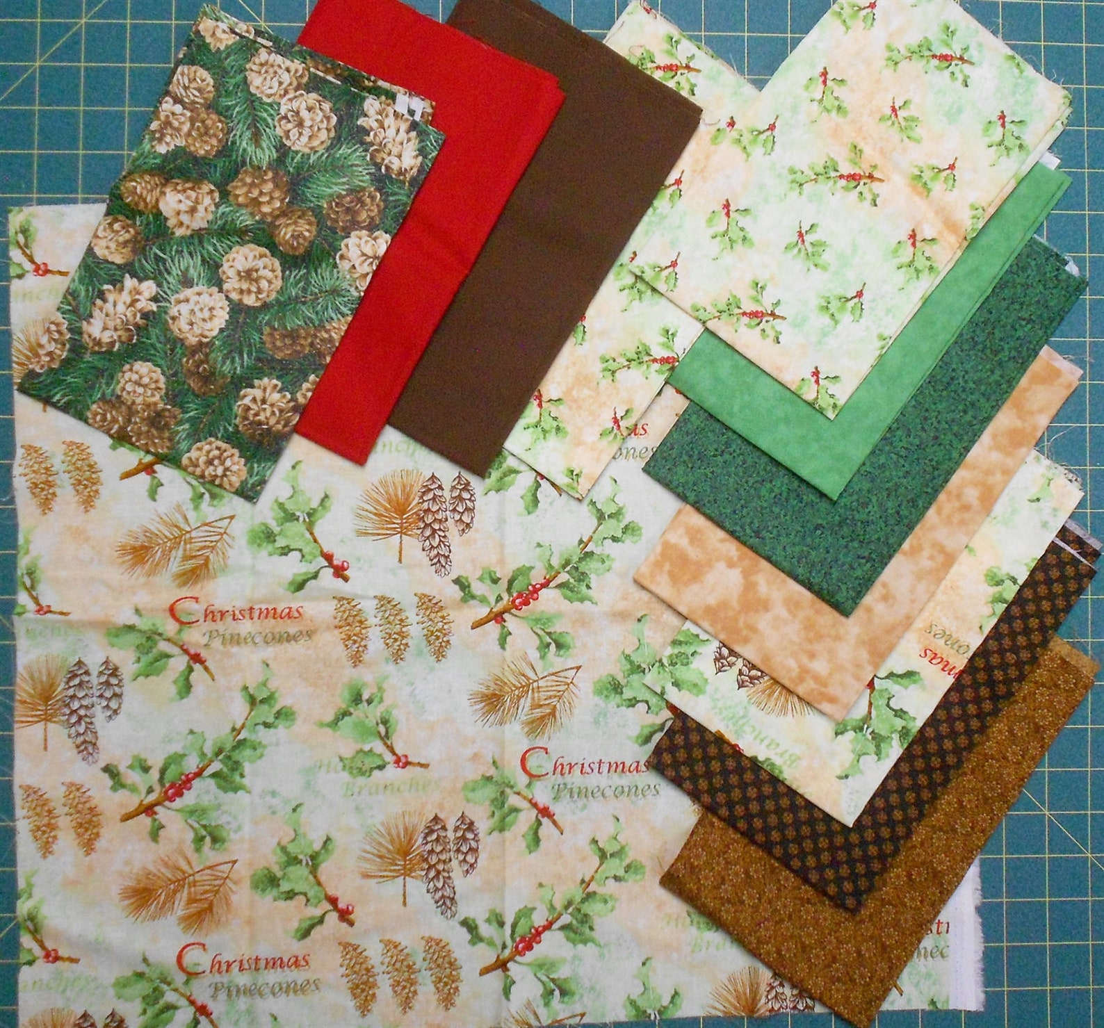 Christmas/winter Fabric Fat Quarter Bundle 12pc. - Etsy