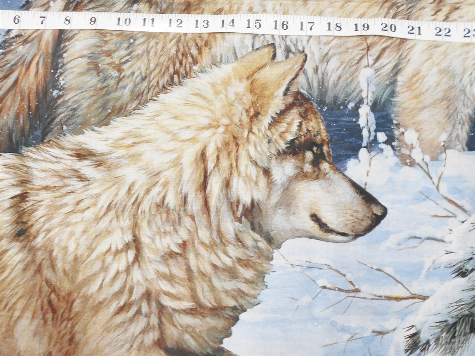 Wolf/wolves Fabric Panel/approx. 36x42 Wild Wings Wolf - Etsy