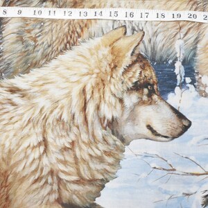 Wolf/wolves Fabric Panel/approx. 36x42" Wild Wings Wolf Wall Panel ...