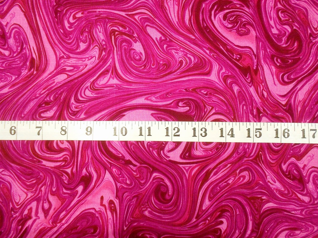 Magenta Pink Marble Fabric-#3982/swirling Blenders/michael Miller/see ...