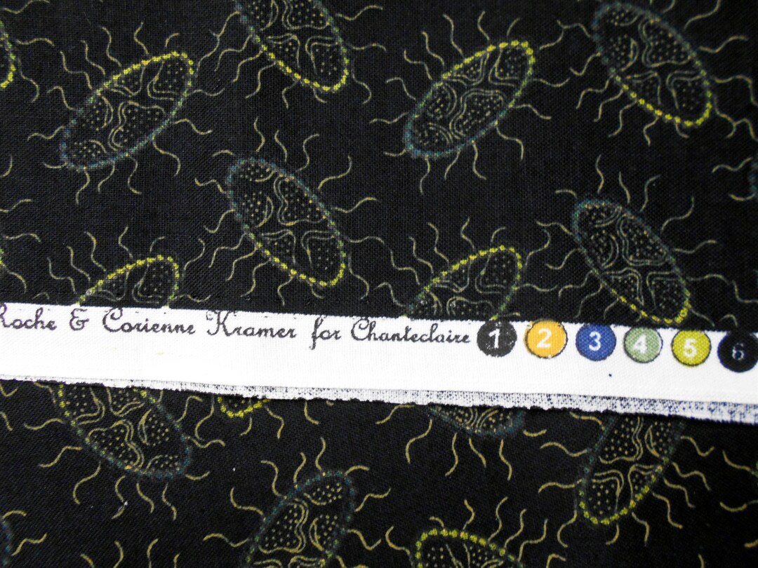 Fabric-52" End Bolt #3183 Black Beauties 1890-1900 Reproduction Print ...