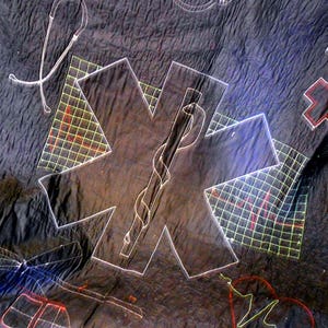 Emt/ems/paramedic/medical Lap Quilt- One of a Kind 57" X 65" -ambulance ...