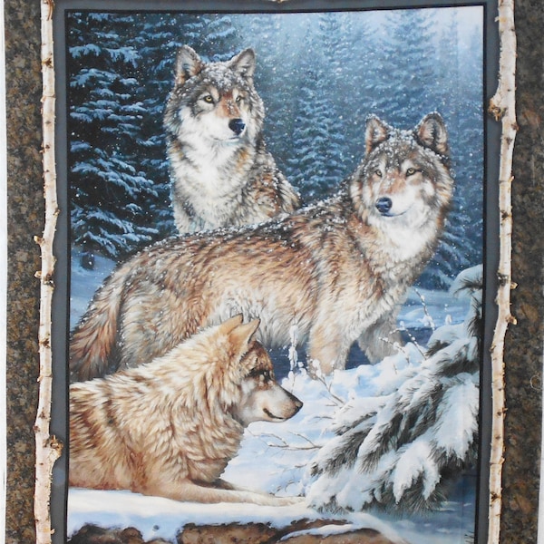 Wolf Fabric Panel - Etsy