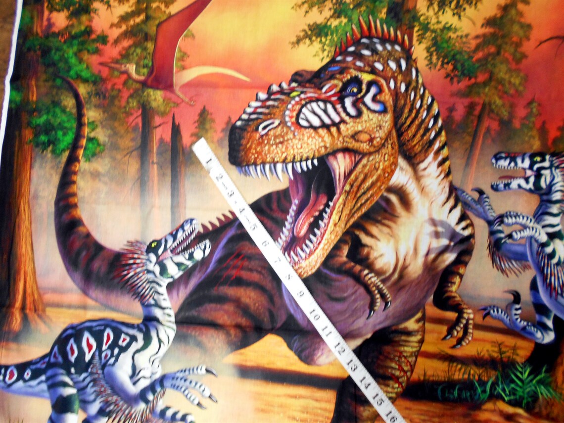 Realistic Dinosaur Panel dino Battle Approx. - Etsy