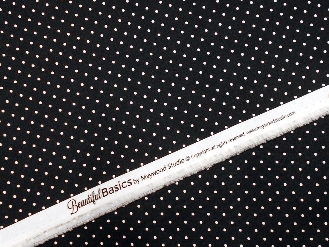 Fabric-#5193 Espresso Pin Dots/black and White Dots/beautiful Basics ...