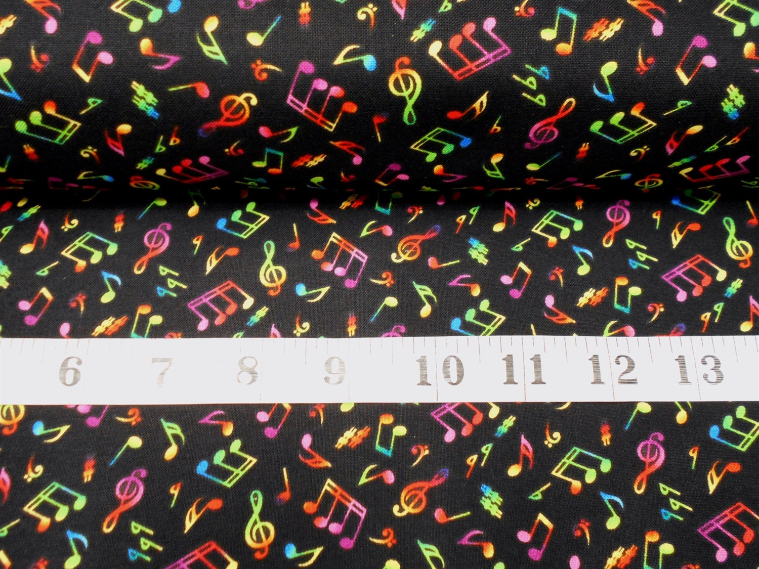 Blue And Black Music Notes Background