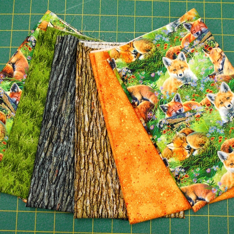 Fox Fabric - Etsy