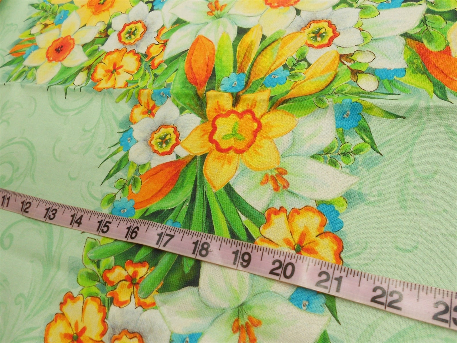 Easter Cross Floral Fabric Panel-easter - Etsy