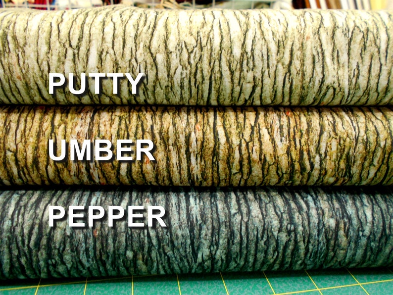 Fabric-#5477 Bark Color: Umber/tree Bark Green Brown Tan/camo ...