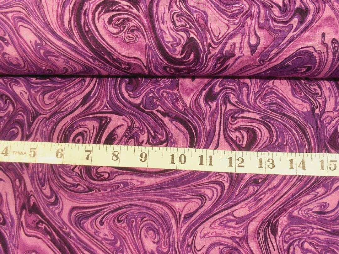 Amethyst Purple Marble Fabric #3979/swirling blenders/Michael Miller ...
