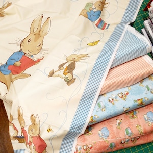 Fabric-#5854 Tales of Peter Rabbit Blue Scenic/blue Animals/rabbits ...