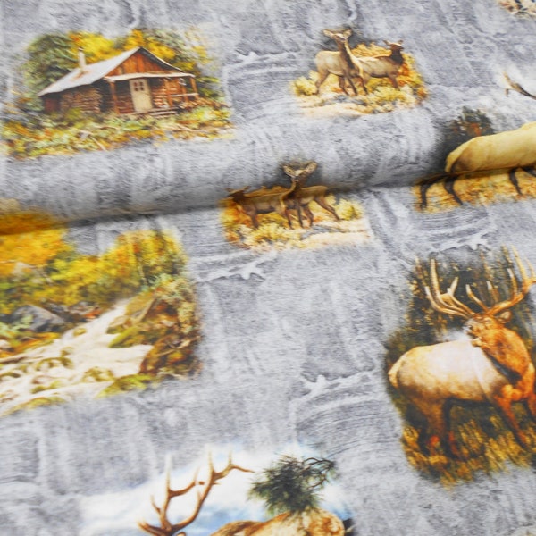 Elk Fabric - Etsy