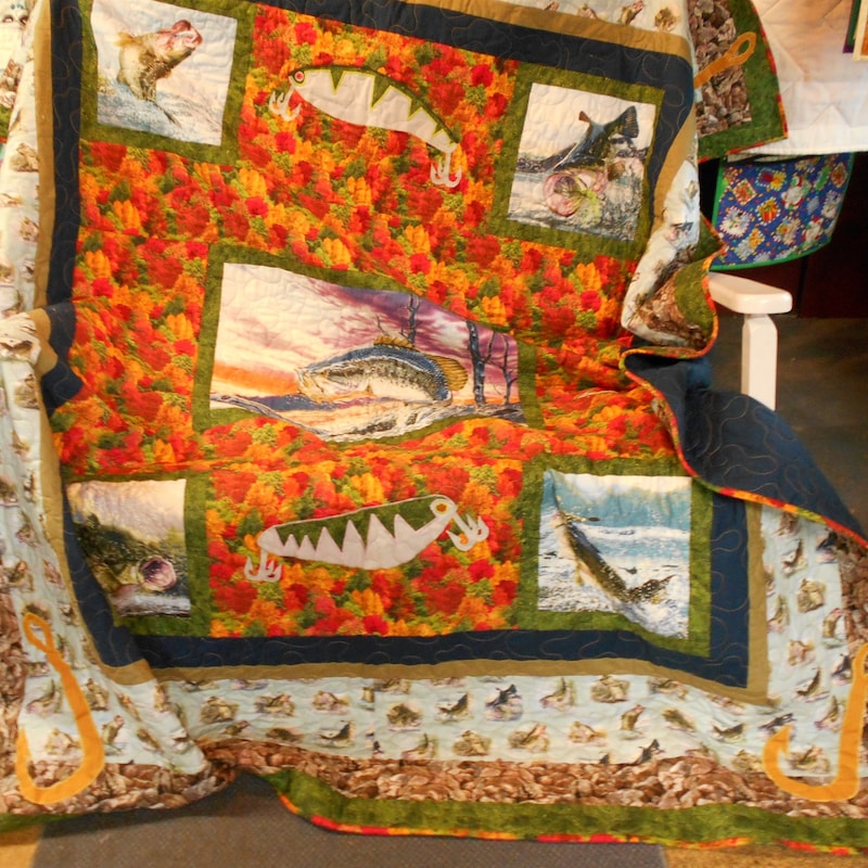 Fishing Quilt - Etsy