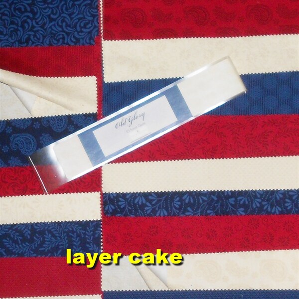 Red White Blue Layer Cake Fabric - Etsy