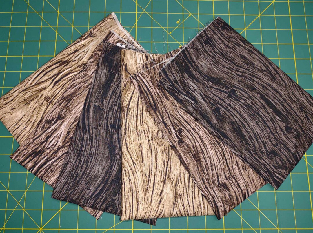 Driftwood Fabric-6pc Fat Quarter Bundle - Rafia/tan, Brown, and ...