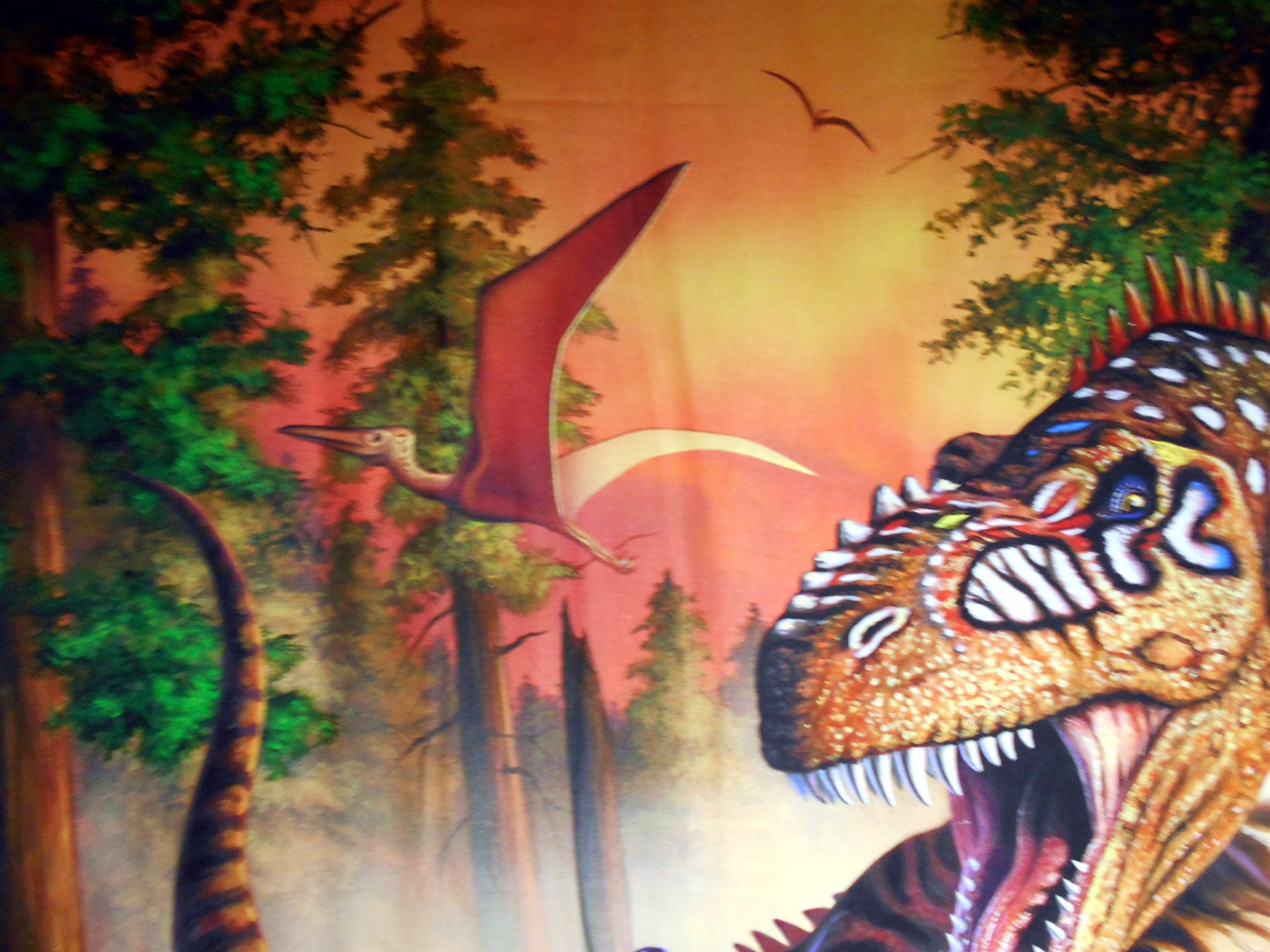 Realistic Dinosaur Panel dino Battle Approx. - Etsy