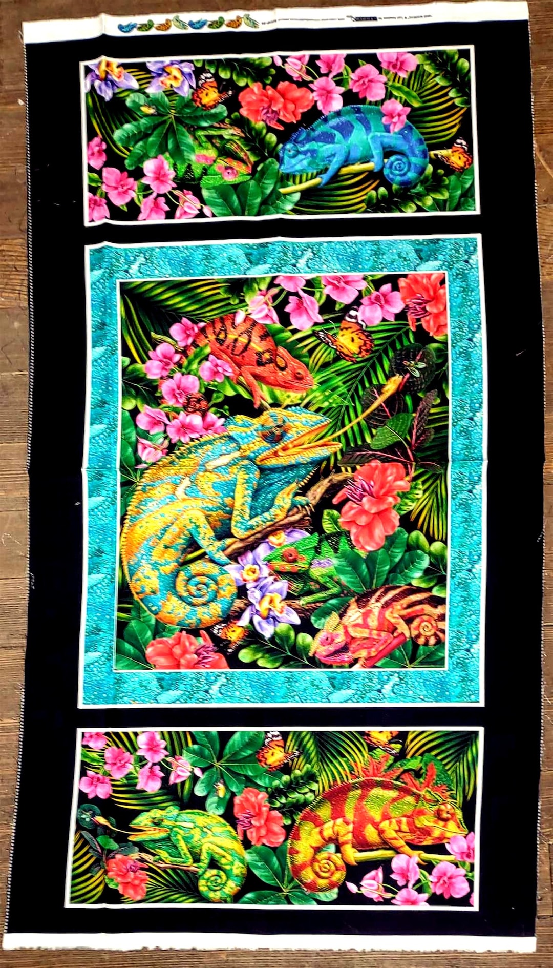 Chameleon Fabric Panel-stay Magical #5988/studioe/approx 24x42"/amazing ...