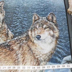 Wolf/wolves Fabric Panel/approx. 36x42" Wild Wings Wolf Wall Panel ...