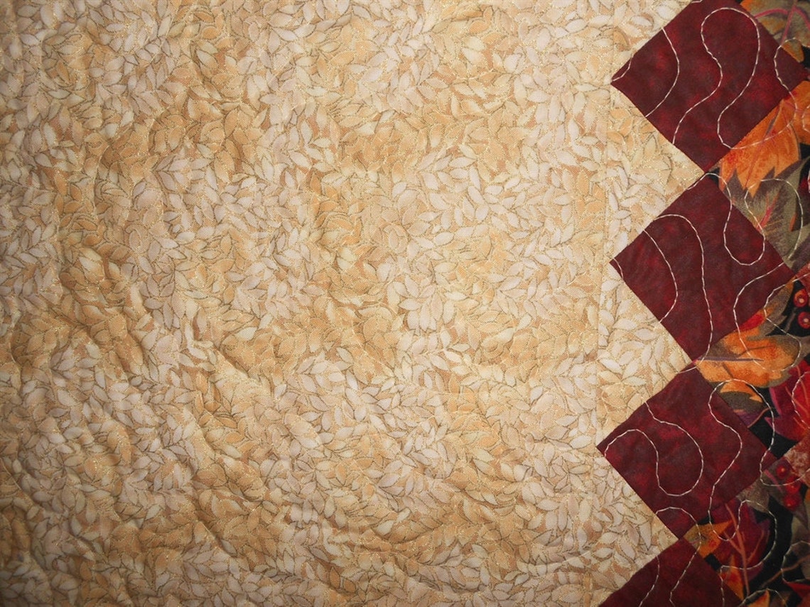 Queen/king Quilt Fall/autumn Leaves Boston Commons 95 X | Etsy