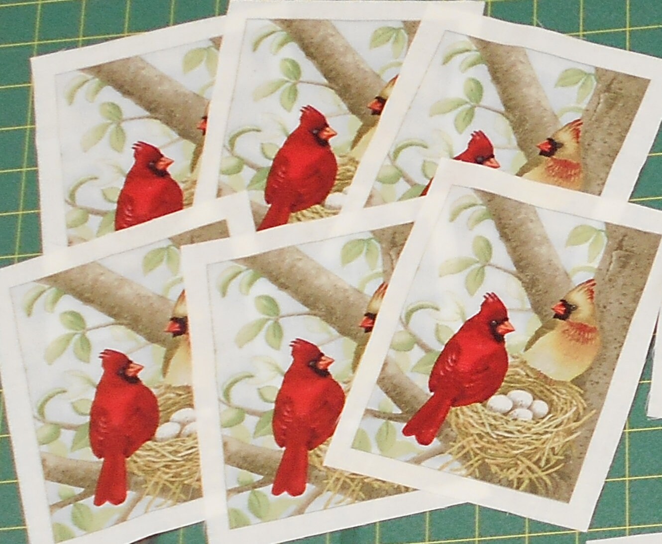 Birds in Tree Fabric Blocks-choose a Bird, Get a Set of 6 the Same ...