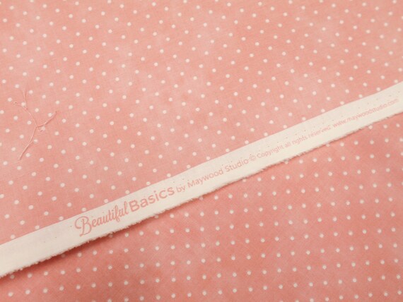 Polka/pin Dot/tiny Dot Fabric-1/2 or 1yd Piece 4990-soft Pink - Etsy