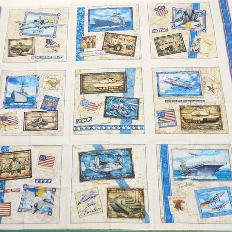 Military Quilt Panel - Etsy