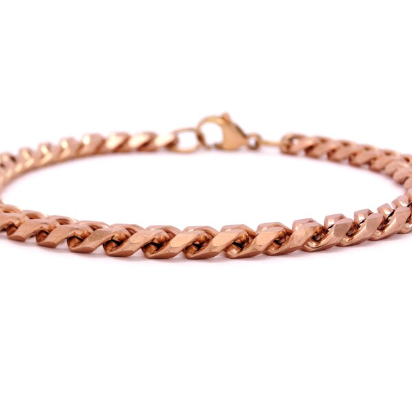 Rose Gold Bracelet - Etsy