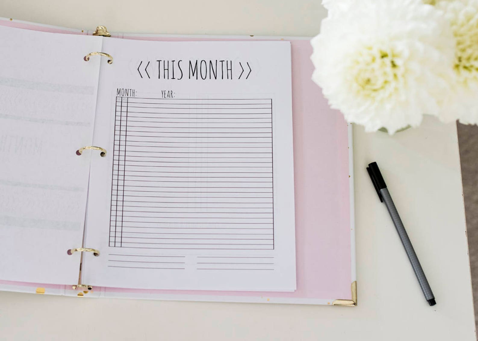 Minimalist Planner Downloadable Planner Home Organization - Etsy