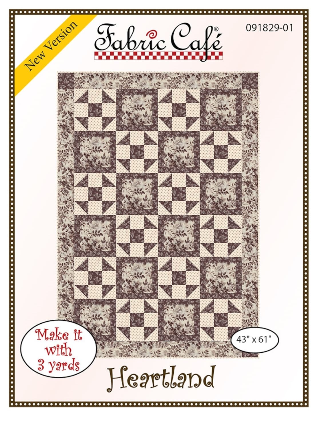 3 Yard Quilt Patterns by Fabric Cafe - Etsy