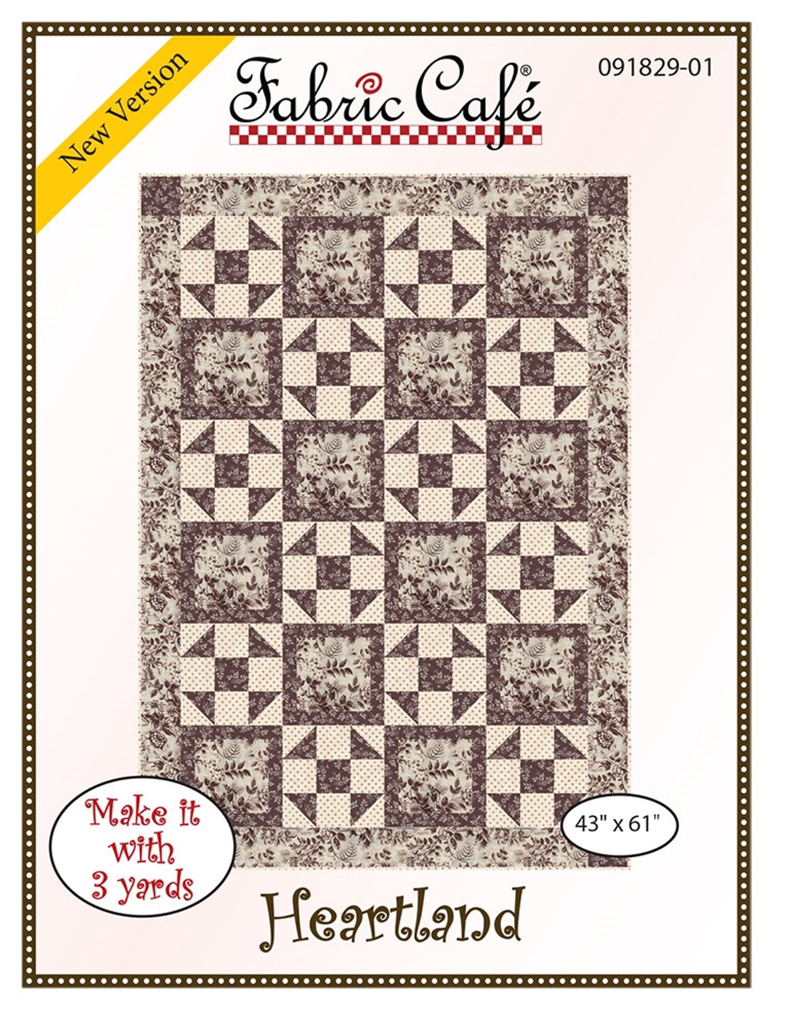 3 Yard Quilt Patterns by Fabric Cafe - Etsy