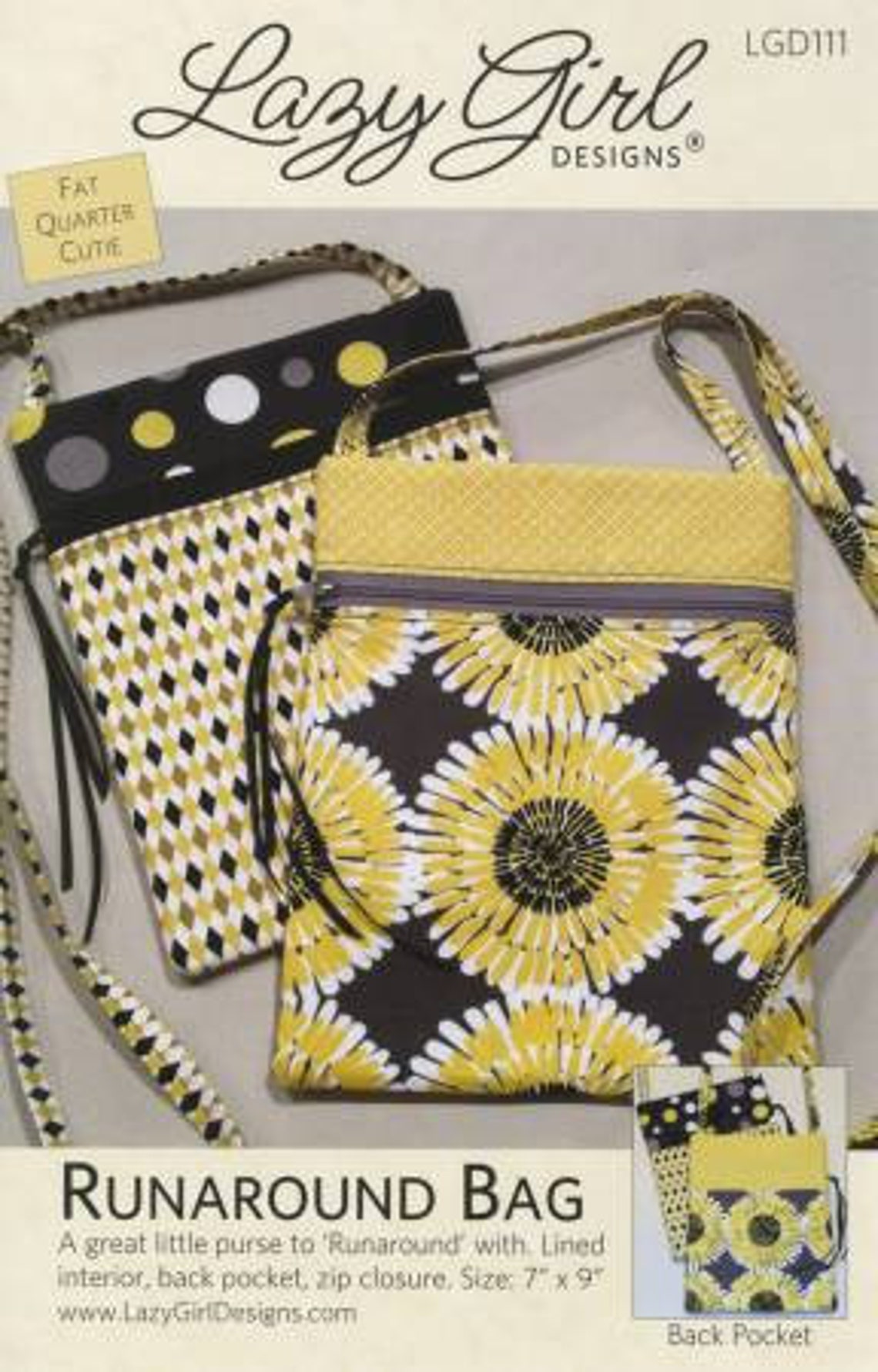 Runaround Bag by Lazy Girl Designs - Etsy