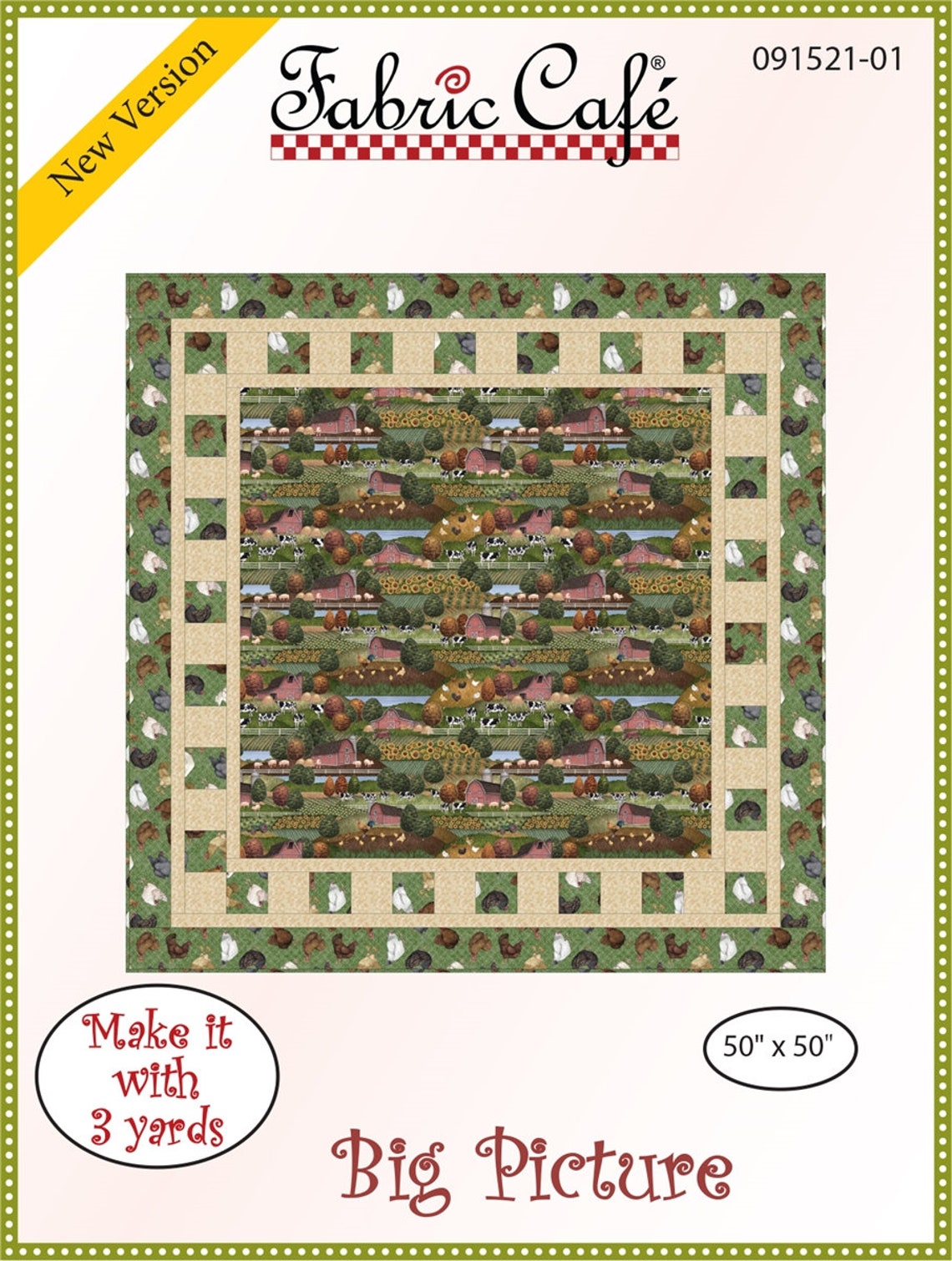 3 Yard Quilt Patterns by Fabric Cafe - Etsy