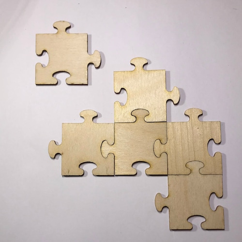 Interlocking Puzzle Pieces Laser Cut Wood A006 | Etsy