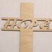 Hope Cross Wooden Cross Laser Cut Cross Home Decor Christmas - Etsy