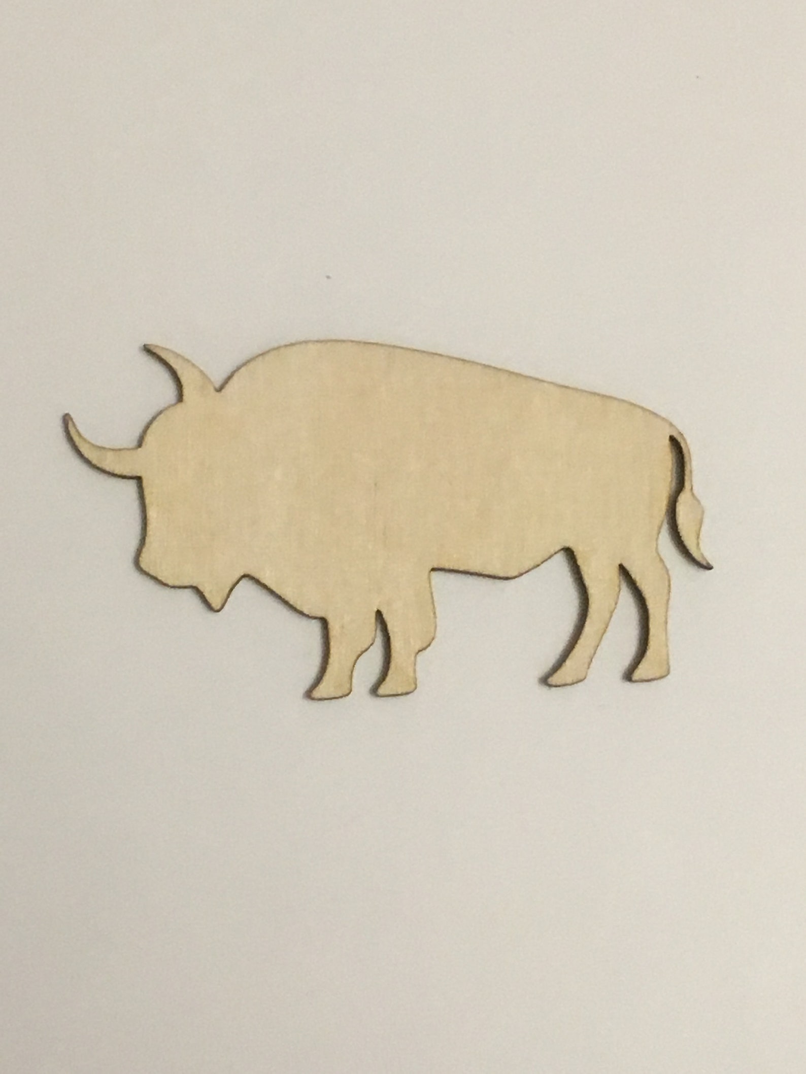 Wooden Buffalo Cutout Bison Laser Cut Wood Craft Supplies - Etsy