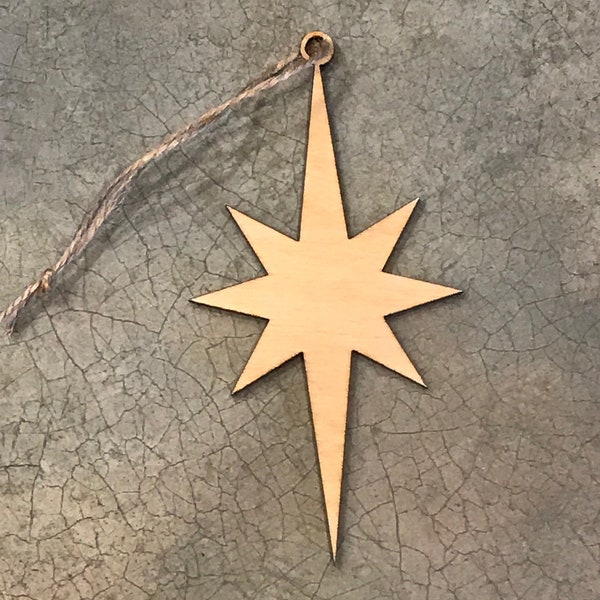 North Star Ornament - Etsy