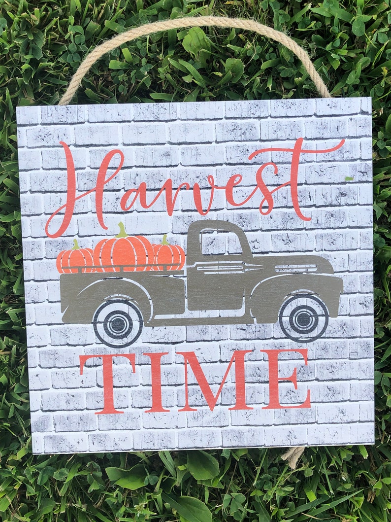 Harvest Time Beautiful Wooden Sign Gift Autumn | Etsy