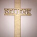 Believe Cross, Wooden Cross Laser Cut Cross Home Decor Christmas Gift ...
