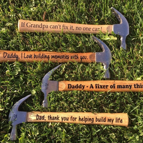 Engraved Hammer Gift Set for Father's Day. Personalized - Etsy