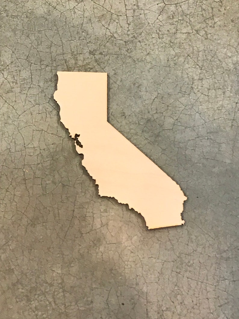 California State, Laser Cut Wood, Multiple Thickness, Sizes up to 60 ...