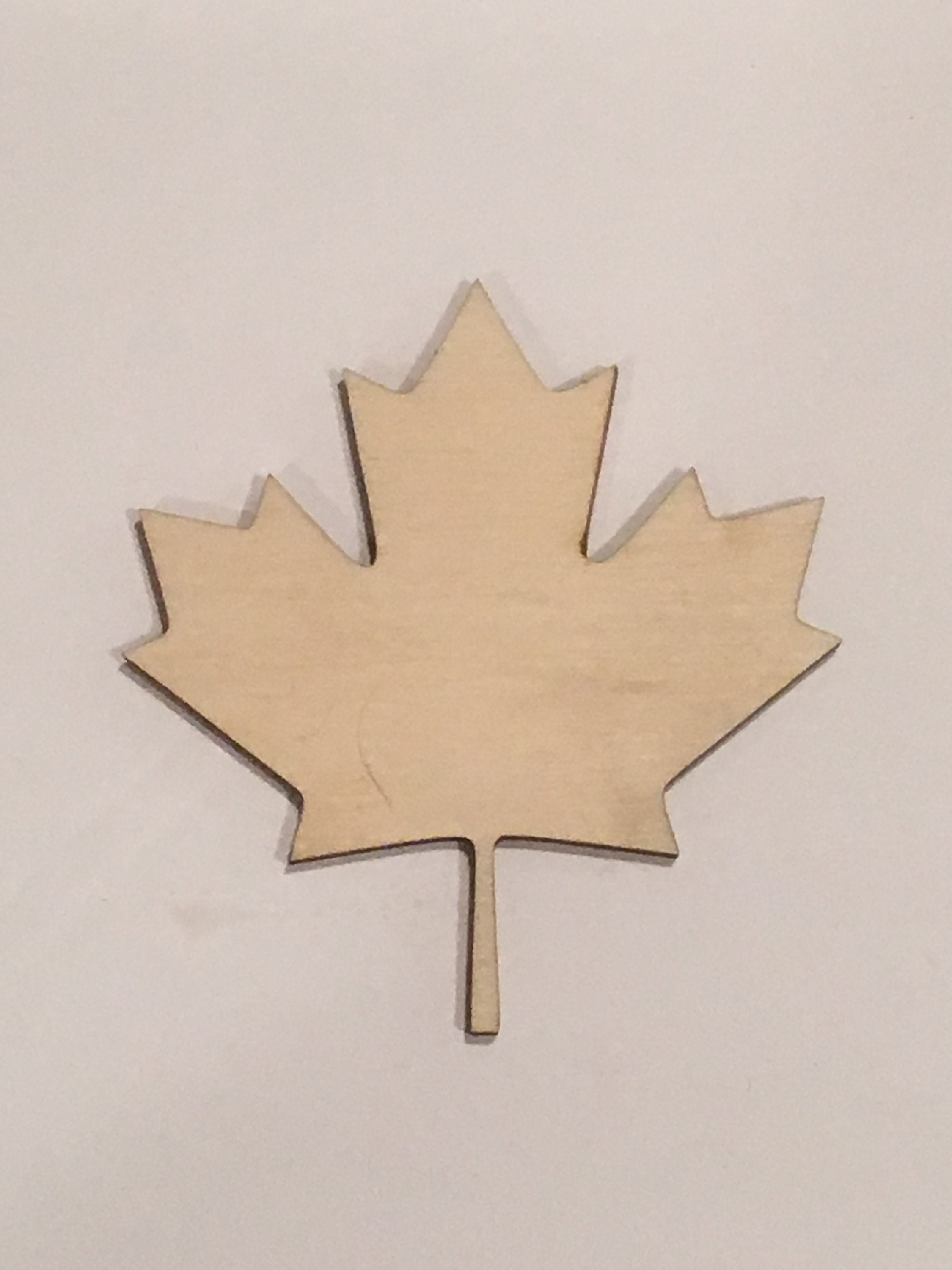 Maple Leaf Wood Cutout Wooden Canadian Leaf Laser Cut Wood - Etsy
