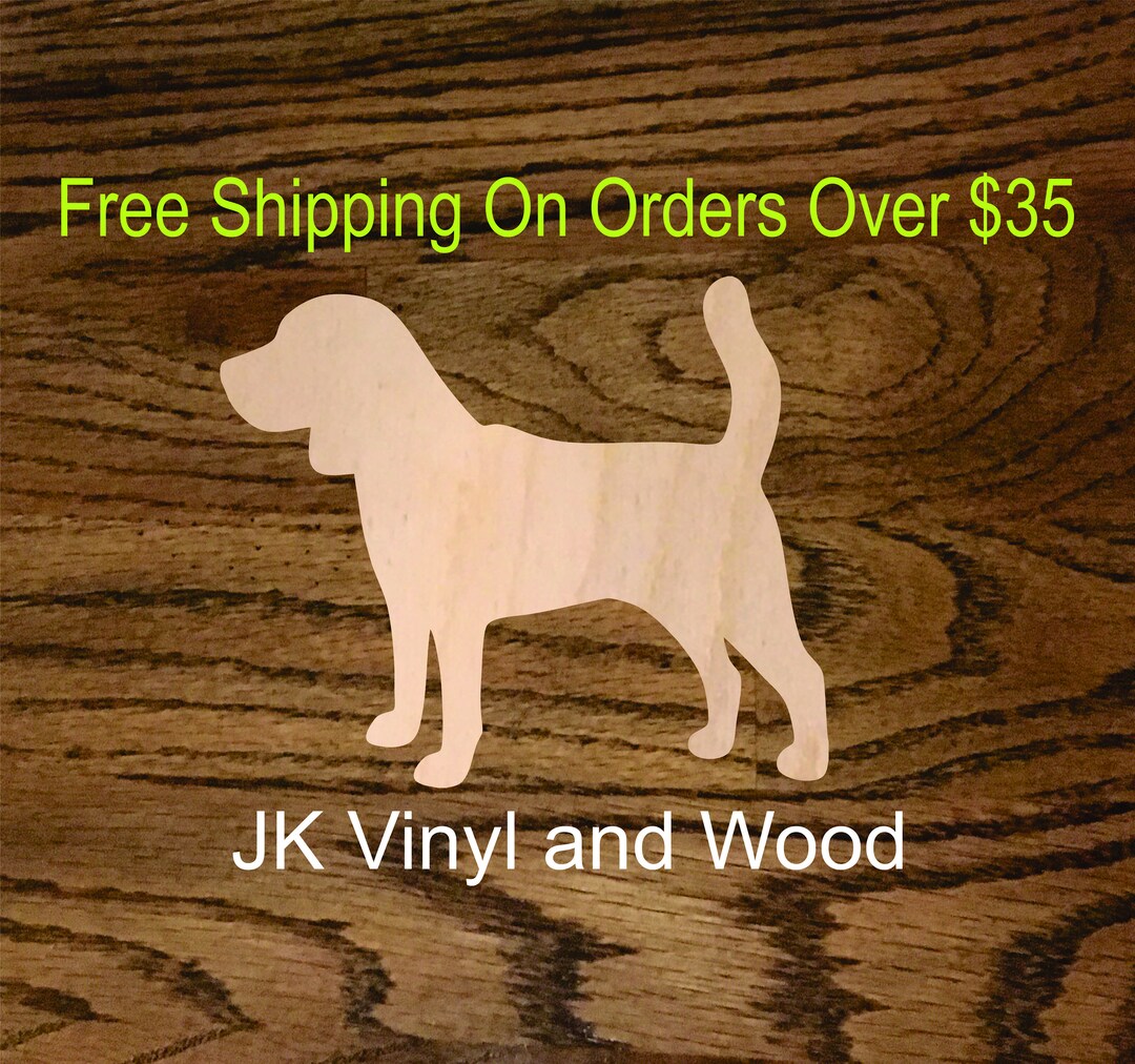 Beagle Cutout, Wooden Dog, Puppy Laser Cut Wood, A135 - Etsy