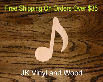 Treble Clef Wood Cutout Music Laser Cut Wood A423 | Etsy