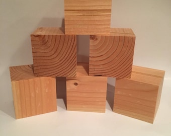 2 Wooden Crafting Blocks 2x2 2 Cube - Etsy