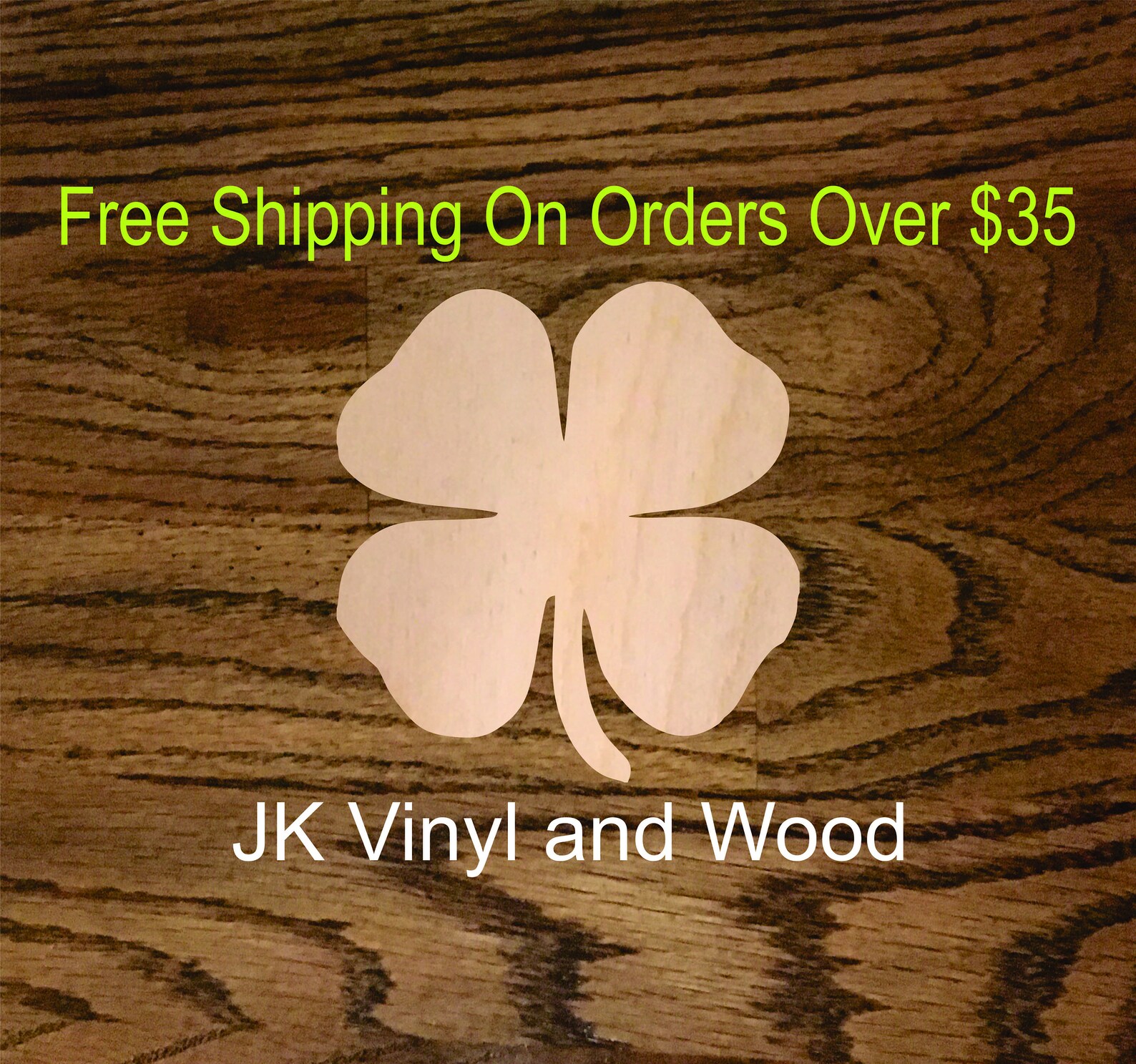4 Leaf Clover Wood Cutout, Laser Cut Wood A012 - Etsy