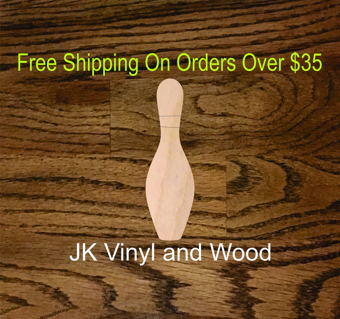 Wooden Bowling Pin, Laser Cut Wood, Craft Supplies, A162 - Etsy