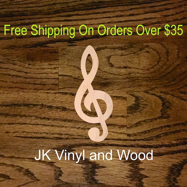 Music Wood Shapes - Etsy