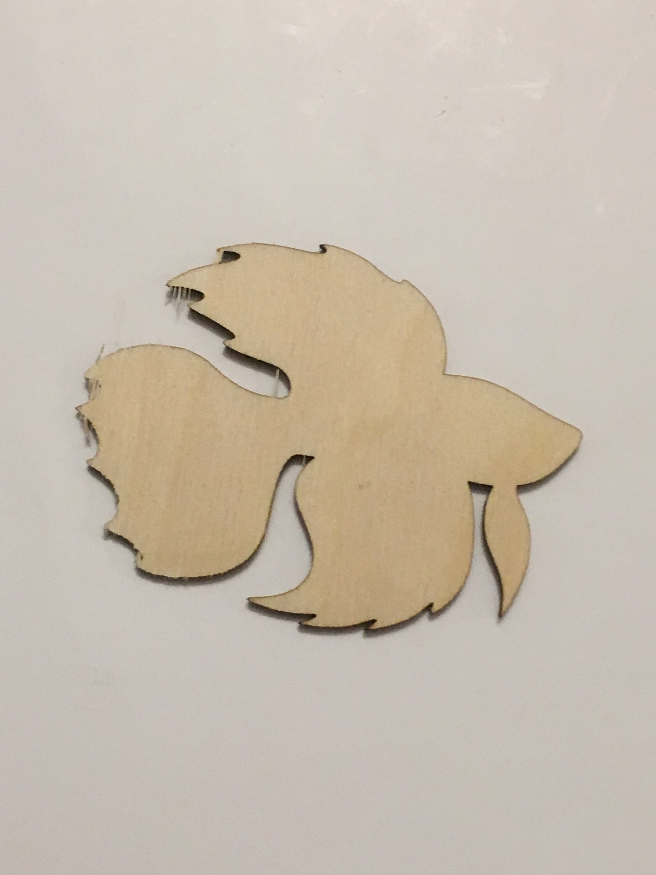 Betta Fish Wood Cutout, Laser Cut Wood, A146 - Etsy
