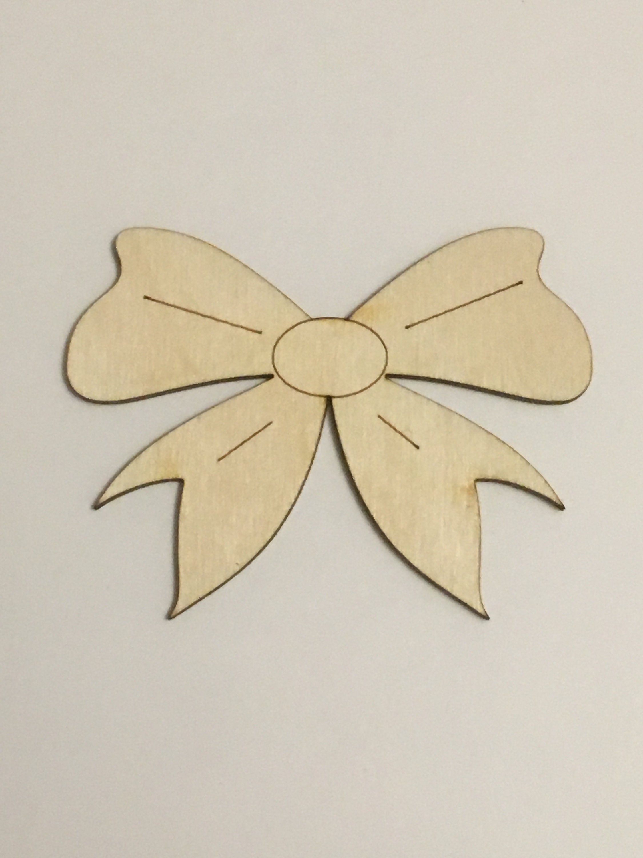 Wooden Bow Laser Cut Wood Craft Supplies A164 - Etsy