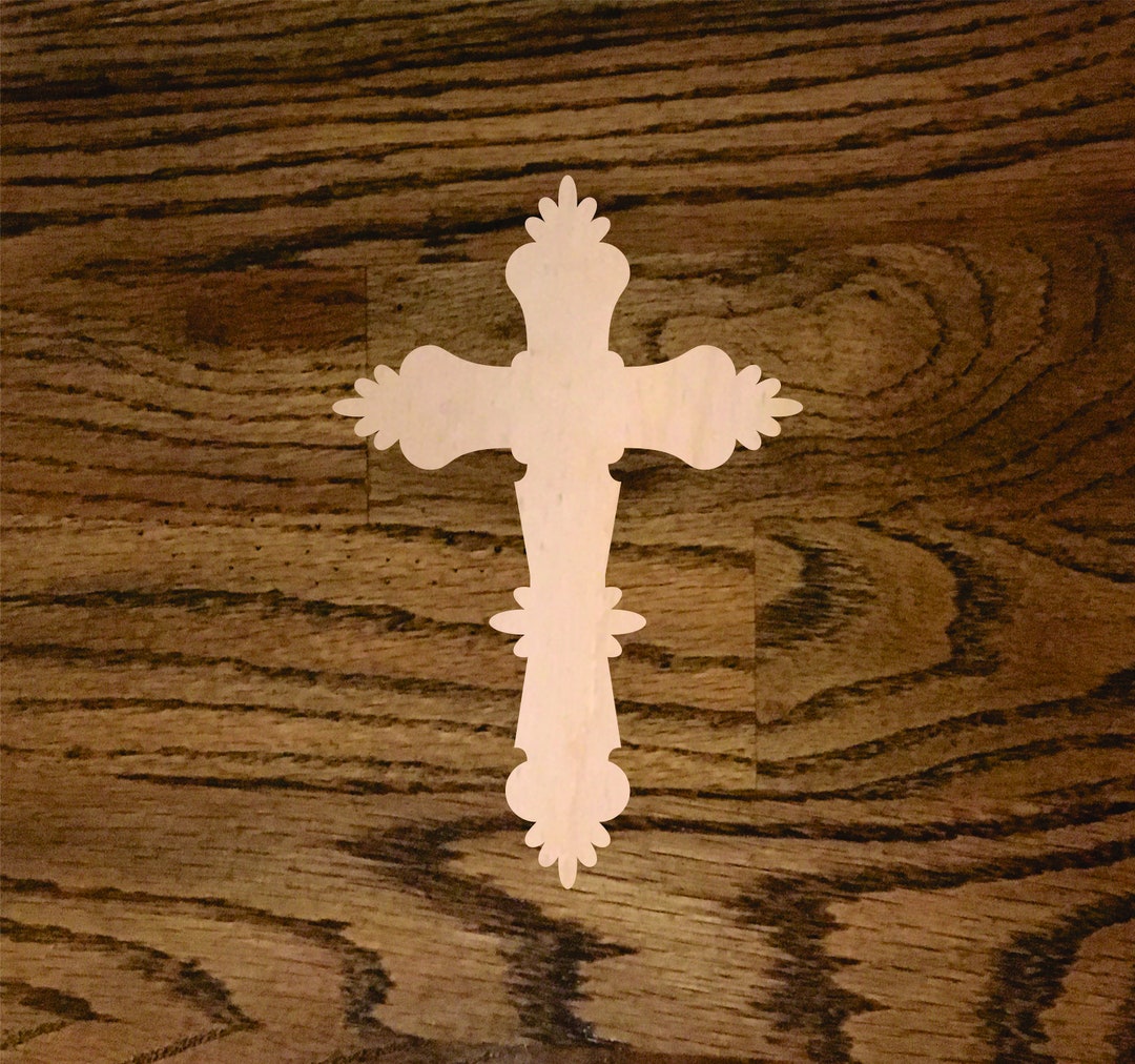 Cross, Spindle Cross Cutout, Laser Cut Wood, A220 - Etsy
